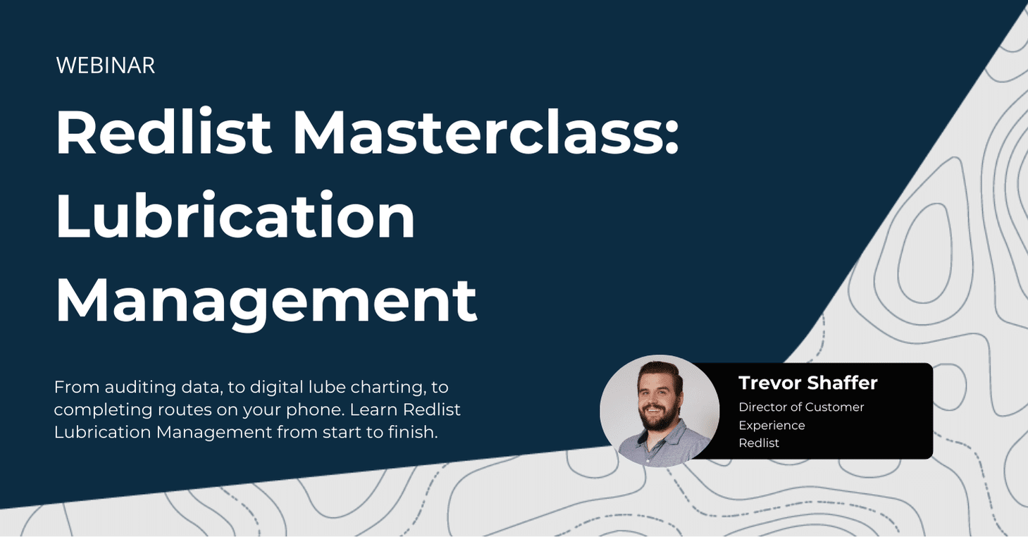 Redlist Masterclass: Lubrication Management - Redlist