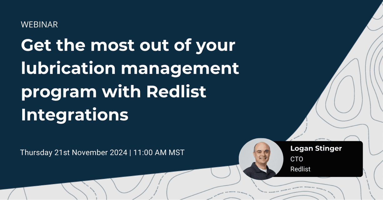 Get the most out of your lubrication management program with Redlist Integrations - Redlist