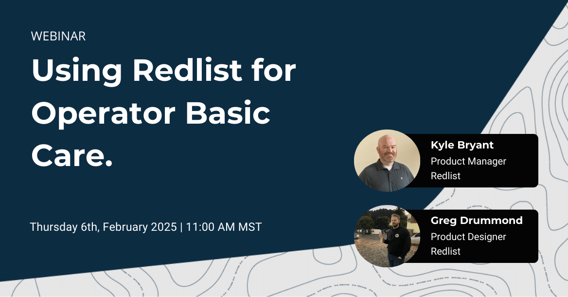 Using Redlist for Operator Basic Care - Redlist